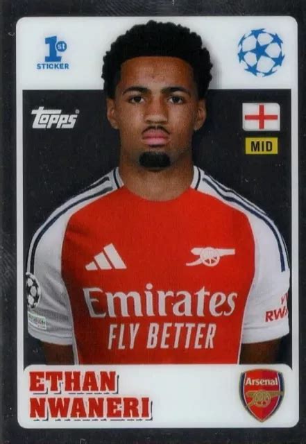 TOPPS UEFA CHAMPIONS League 2024 25 233 Ethan Nwaneri Chrome EUR 7 00