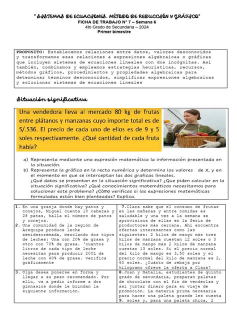Ficha De Ecuaciones Lineales Pdf Sistema De Ecuaciones Lineales