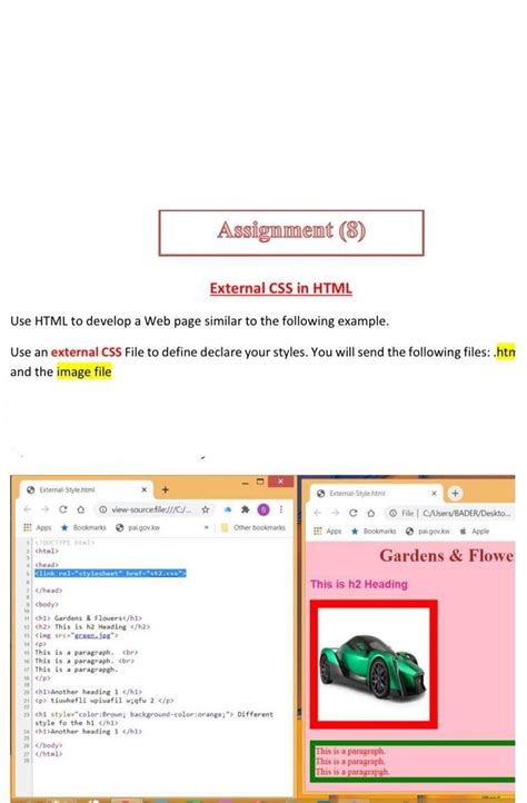 Solved Assignment Internal CSS In HTML E HTML To Develop Chegg