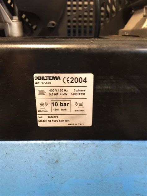 Rejsa Nu SÄljes Biltema Tryckluftskompressor 150l 5 5hk SÅld