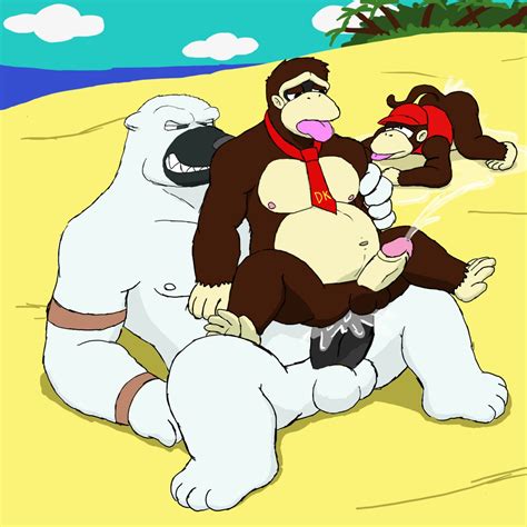 rule 34 anal anal sex anthro bashmaster boner cum cum in ass cum while penetrated diddy kong