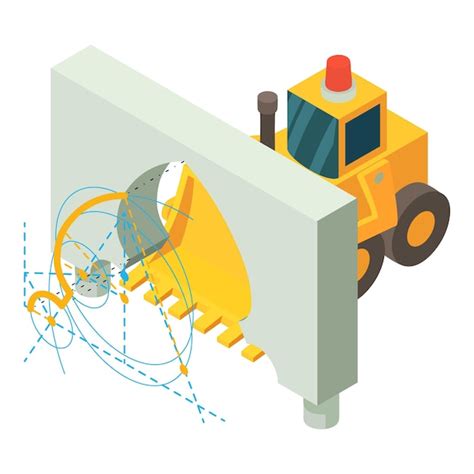 Premium Vector Construction Arch Icon Isometric Vector Arch Project
