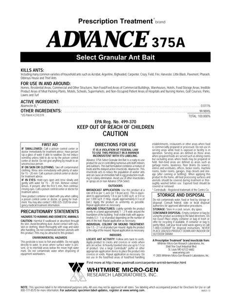 Advance 375 A Select Granular Ant Bait Pdf