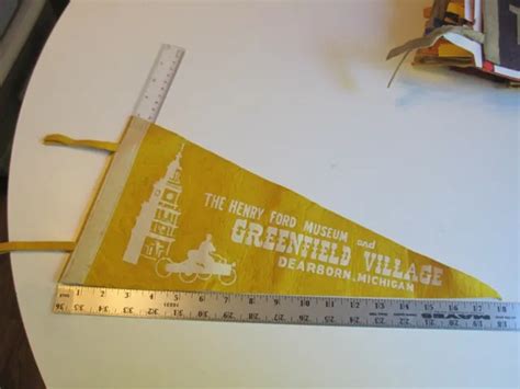 Henry Ford Museum Greenfield Village Dearborn Michigan Souvenir Pennant