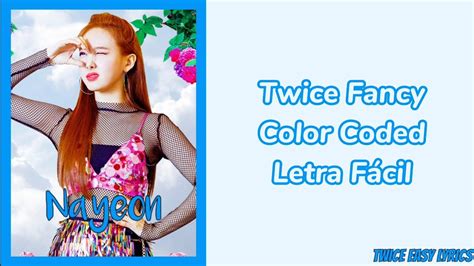 Twice Fancy Letra Fácil Pronunciación Youtube