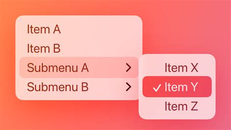 menus and actions apple developer documentation