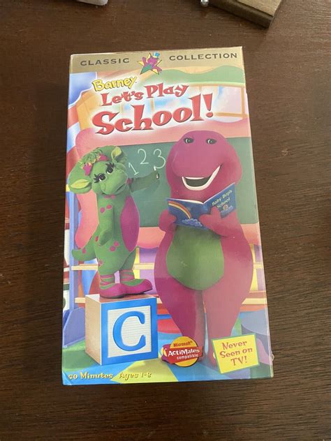 Barney Lets Play School Vhs