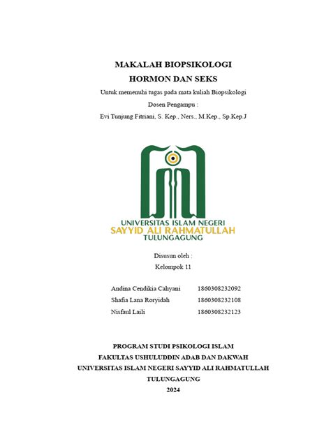 Makalah Biopsikologi Hormon Dan Sex Pdf
