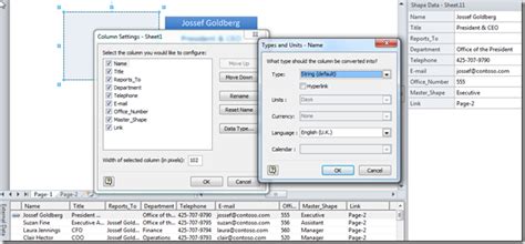 Creating Shape To Page Hyperlinks Automatically Using Link Data To