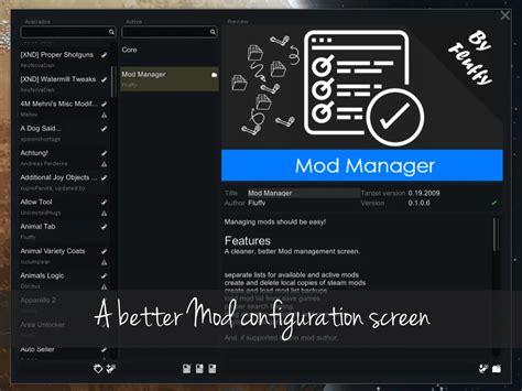 Manage Mods