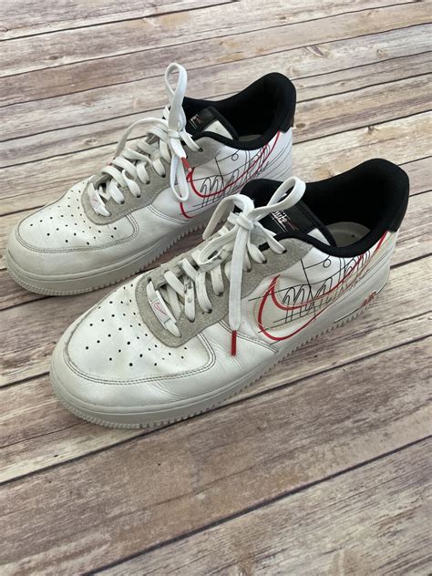 Nike Air Force 1 Low Script Swoosh Pack Size 10 5 Me Gem