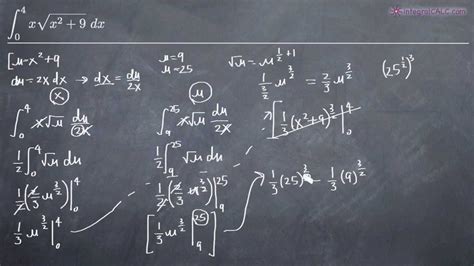 U Substitution In Definite Integrals KristaKingMath YouTube