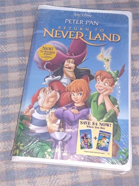 WALT DISNEYS PETER Pan In Return To Never Land Movie VHS Sealed