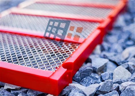 Pu Polyurethane Steel Screen Mesh Anti Clogging Harp Screen Mesh With