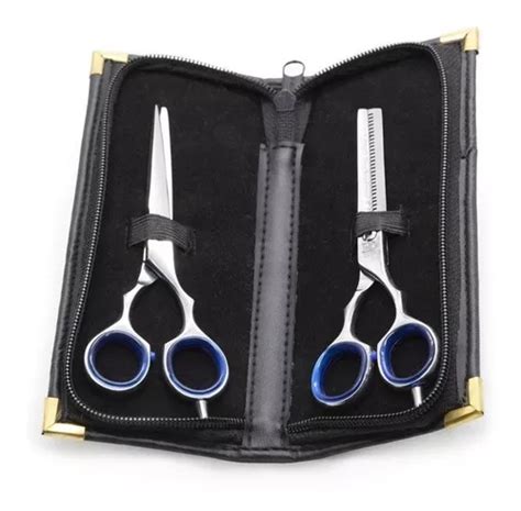 1 Kit De Tijeras Estilista Filo Navaja Y Entresacar Envío gratis