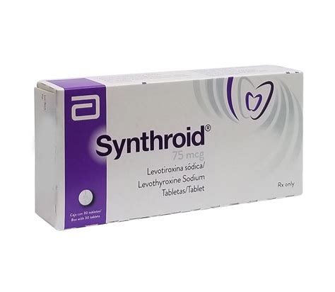 Synthroid 75mcg Tabletas Farmaciard