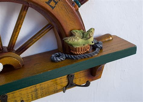 Wooden Helm Wall Hooks Aesthetic Decor Shop