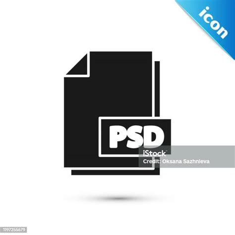 黑色 psd 檔文檔下載在白色背景上隔離的 psd 按鈕圖示psd 檔符號 向量插圖向量圖形及更多互聯網圖片 互聯網 商標 影像