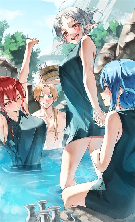 Mixed Sex Bathing Danbooru