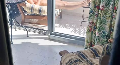 Stepfather Watches His Stepdaughter While She Sunbathes Naked Masturbates Comes Up To Her And