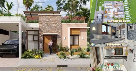 50 Sqm House Design With 2 Bedrooms Roof Deck ~ Housedesigns