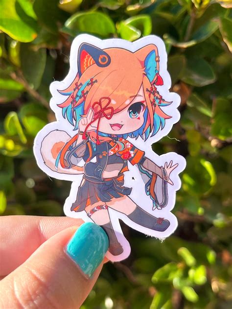 Vtuber Shiki Miyoshino Vinyl Sticker Etsy