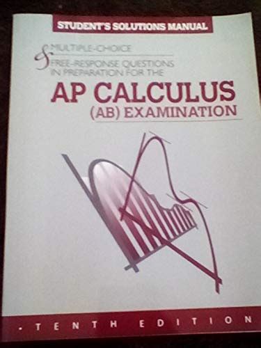 Babe S Solutions Manual For Calculus AB David Lederman 9781934780435 AbeBooks