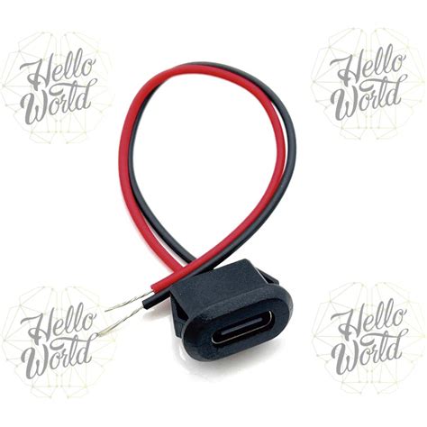 Conector Usb Tipo C Hembra 2 Pines Hello World Electronics