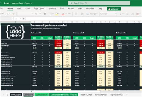 Budget Vs Actual Report Excel Template Free Printable Worksheet