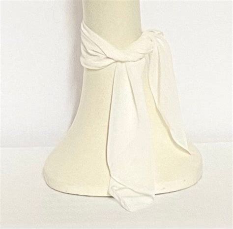 White Chiffon Neck Scarf Headscarf Etsy White Chiffon Neck
