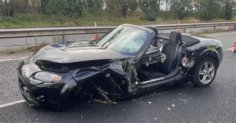 Driver Escapes With Minor Injuries After Car Left Mangled In Dramatic