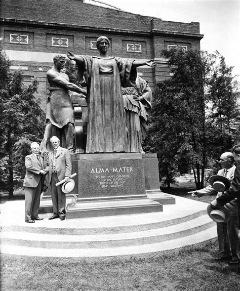 University Of Illinois Alma Mater Statue On Dedication Day 11 June