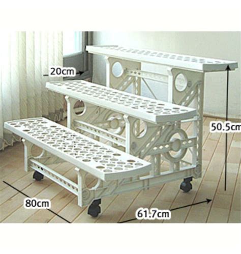 베란다 이동바퀴 화분진열대 화초 3단 화병받침 화분홀더 화분받침 정리대 화분받이 화분받침대 화분커버 인테리어 티몬
