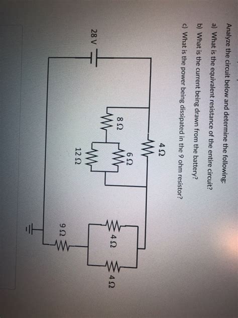 Solved Analyze The Circuit Below And Determine The Chegg Com
