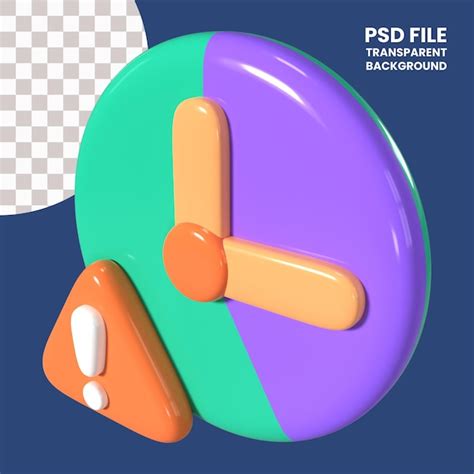Premium Psd Delay 3d Illustration Icon