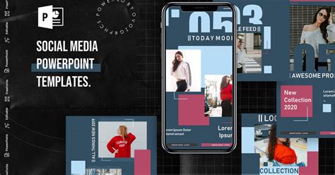Шаблон Powerpoint для социальных сетей Шаблоны презентаций Включая социальное и шаблон Envato