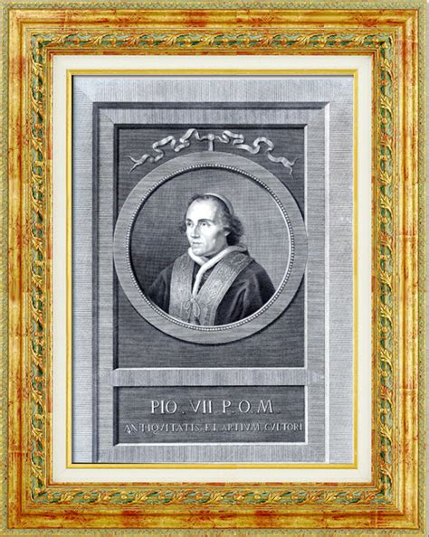 Grabados And Dibujos Antiguos Retrato Del Papa Pío Vii Barnaba