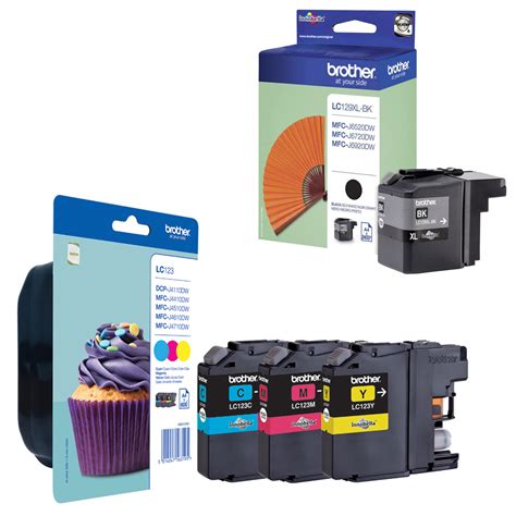 Original Brother LC129XL LC123 CMYK Multipack Ink Cartridges