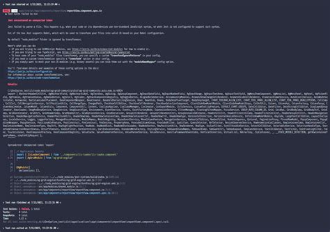 Issues With Unit Tests In An Nx 165 Workspace Angular 16 Ag Grid 30 Jest And Spectator