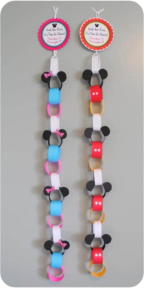 Disney World Countdown Paper Chain Printable