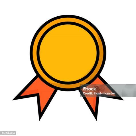 플랫 디자인 금메달 아이콘입니다 챔피언십 및 수상 벡터 1위에 대한 스톡 벡터 아트 및 기타 이미지 1위 경기 스포츠 경쟁 Istock