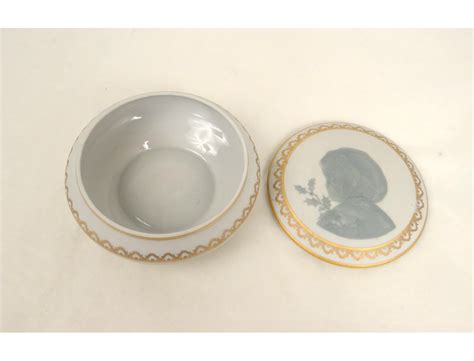 Bonbonnière porcelaine Limoges THARAUD d époque XXème