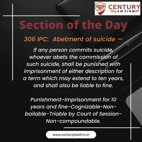 Section 306 Ipc Abetment Of Suicide Century Law Firm