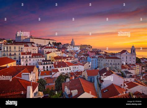 Paysage Urbain De Lisbonne Au Portugal Banque De Photographies Et D