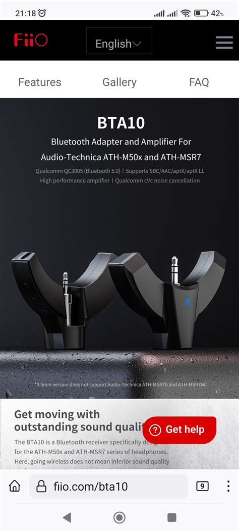 Fiio BTA10 для наушников Audiotechnica ath-m50x | Пикабу