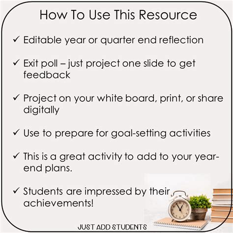 Reflection Journal Prompts For The End Of The Year Or Grading Period Just Add Students