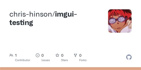 Github Chris Hinson Imgui Testing