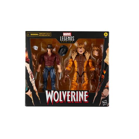 Hasbro Marvel Legends Series Logan vs Sabretooth Figures (Imported ...