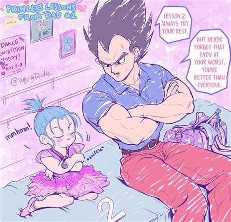 Vegeta And Bra Dragon Ball And 1 More Drawn By Whirlydoodle Danbooru