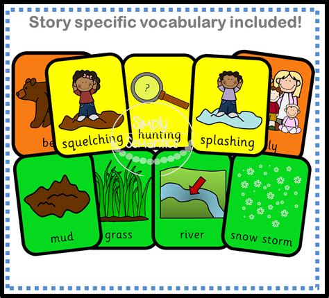 colourful semantics we re going on a bear hunt teaching resources